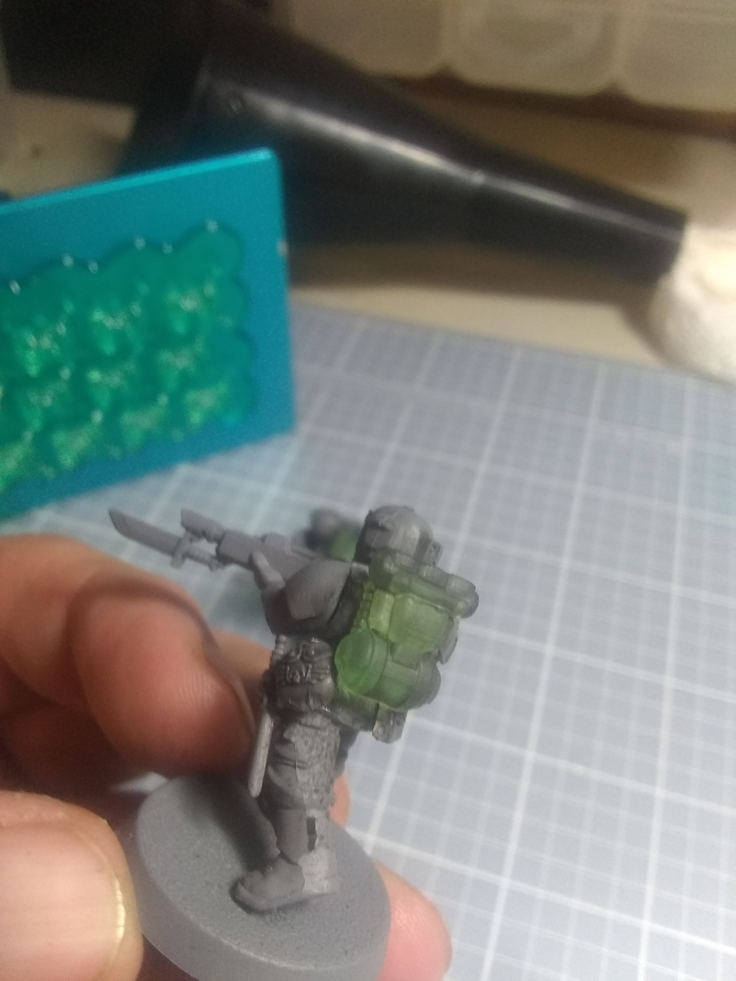 🎒 28mm 40K Infantry Backpack 11.5mm Tall・Free STL File for ・Cults