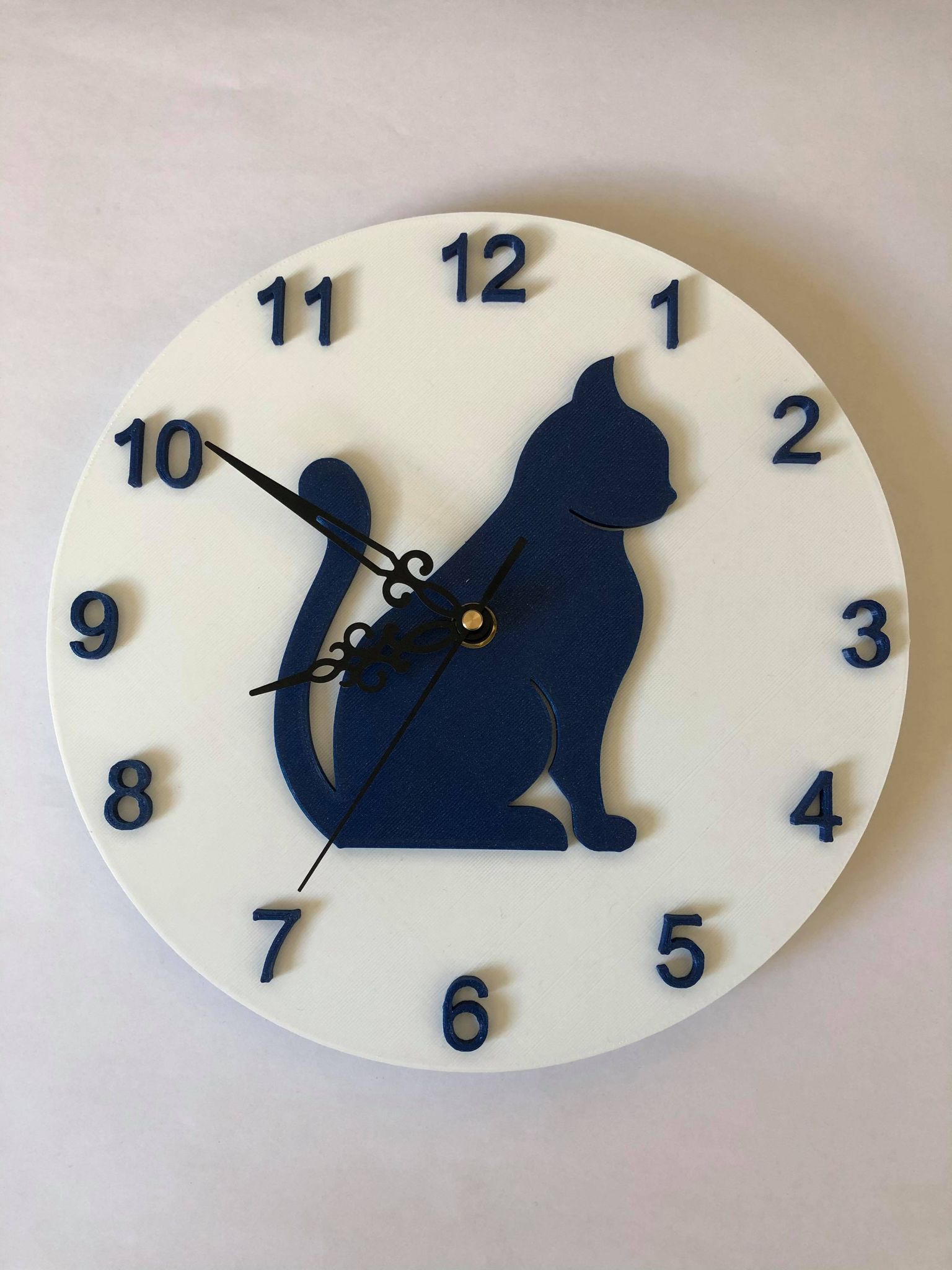 🐱 Cat Clock・ STL File for ・Cults
