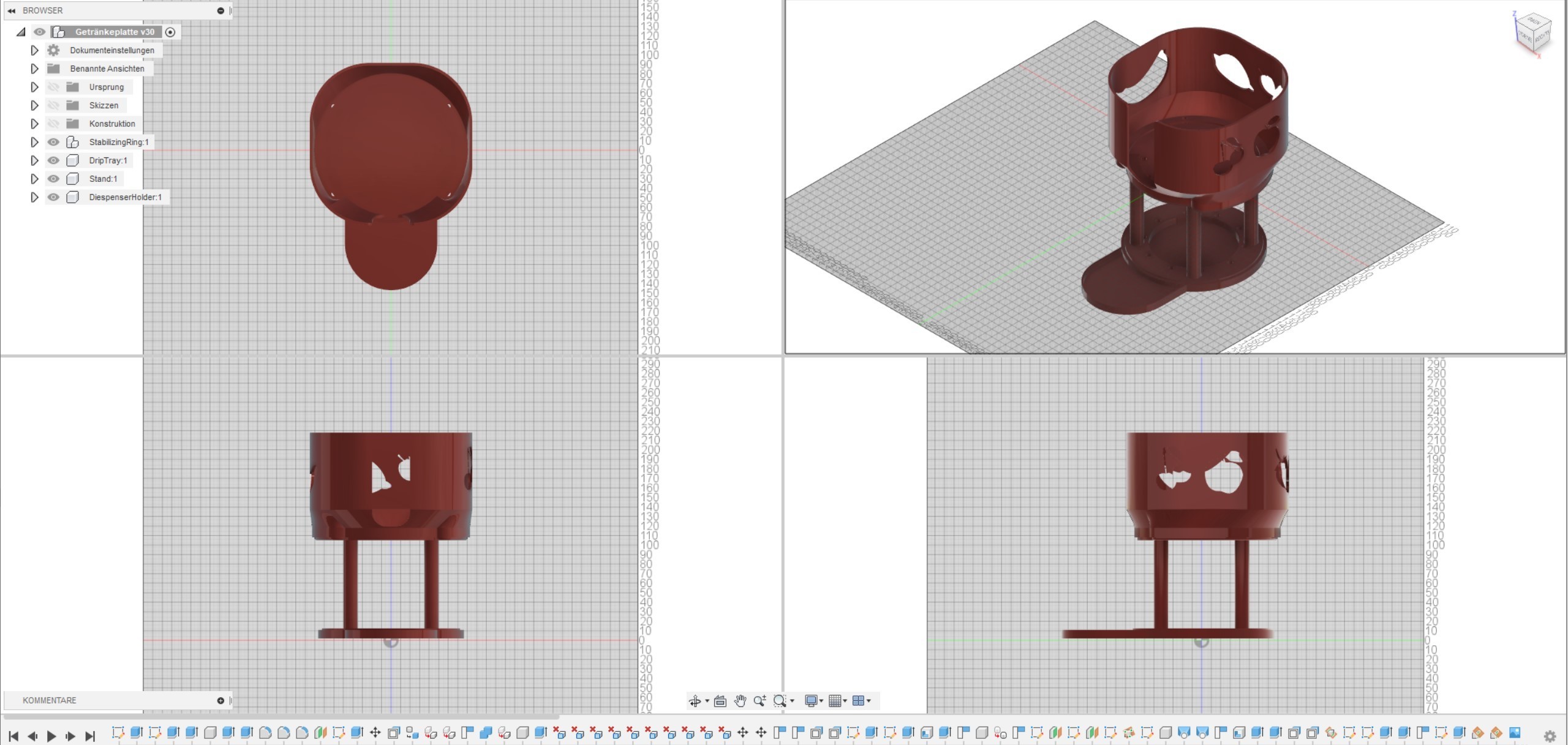 Free STL file Beverage dispenser holder 🍔・3D print design to download・Cults