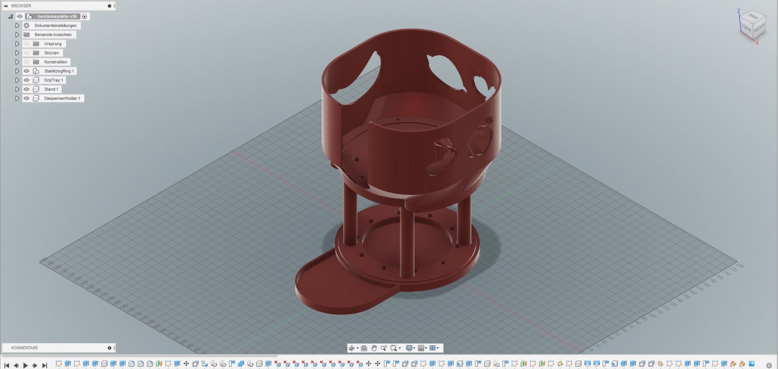 Free STL file Beverage dispenser holder 🍔・3D print design to download・Cults