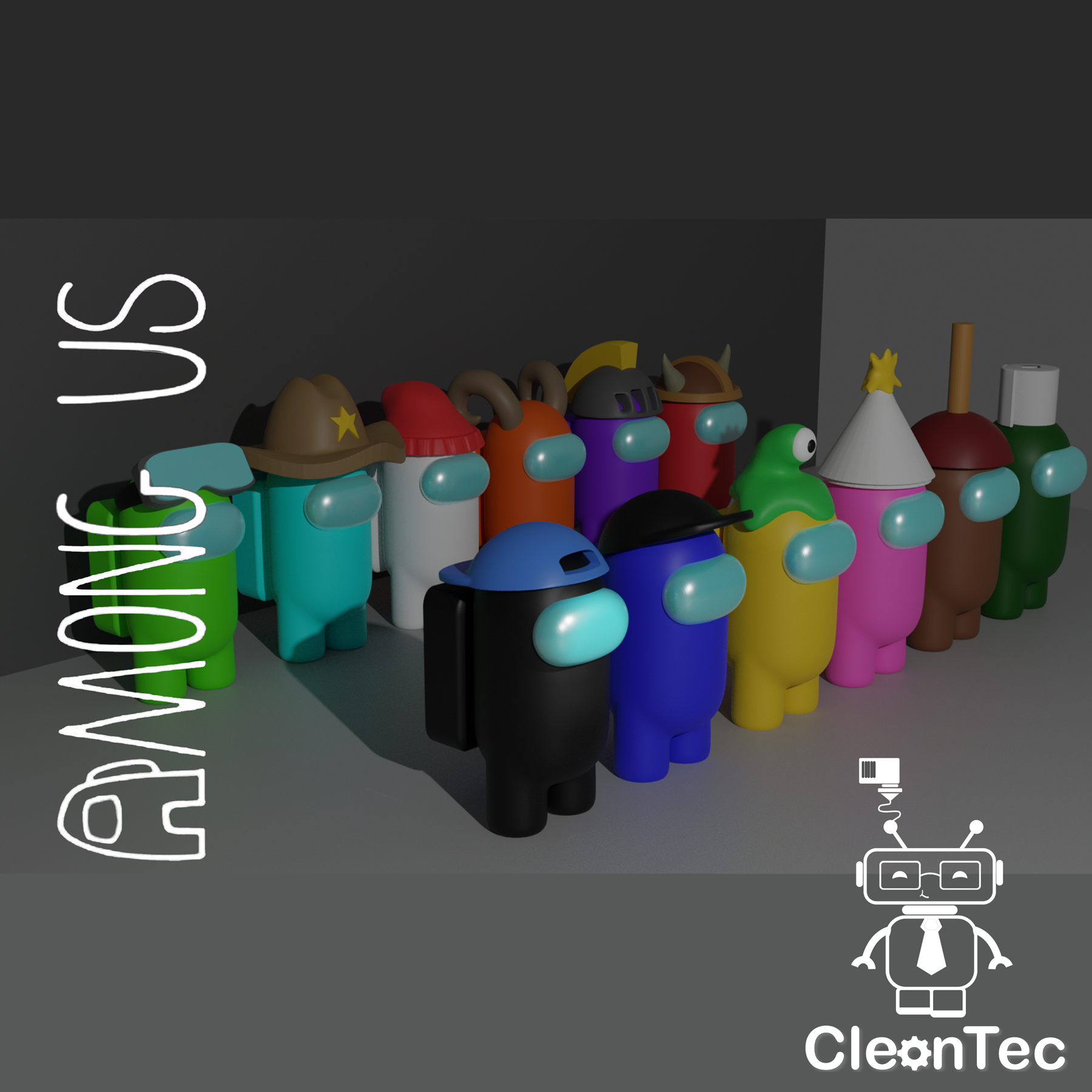 3D file AMONG US ( Sky Glasses ) 👓 ・Model to download and 3D print・Cults