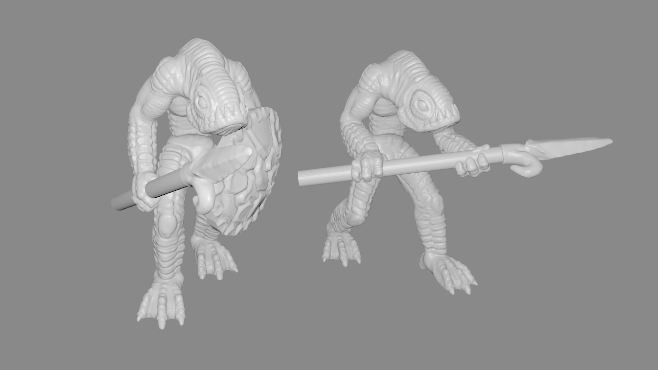 Archivo STL gratuito Kua-Toa / Fishman Miniaturas ⚔ ・Objeto para ...