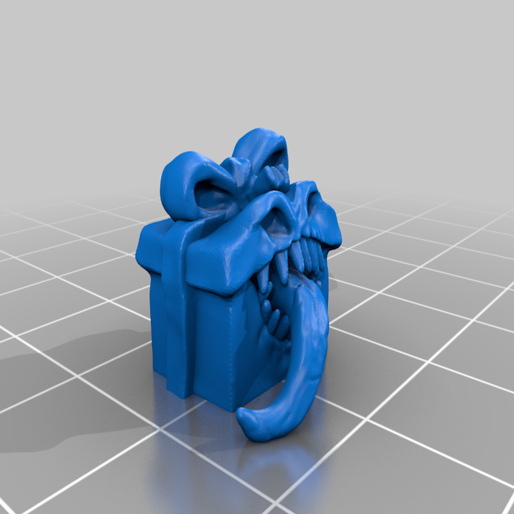 👹 Mimic Present Miniature・Free STL File for ・Cults