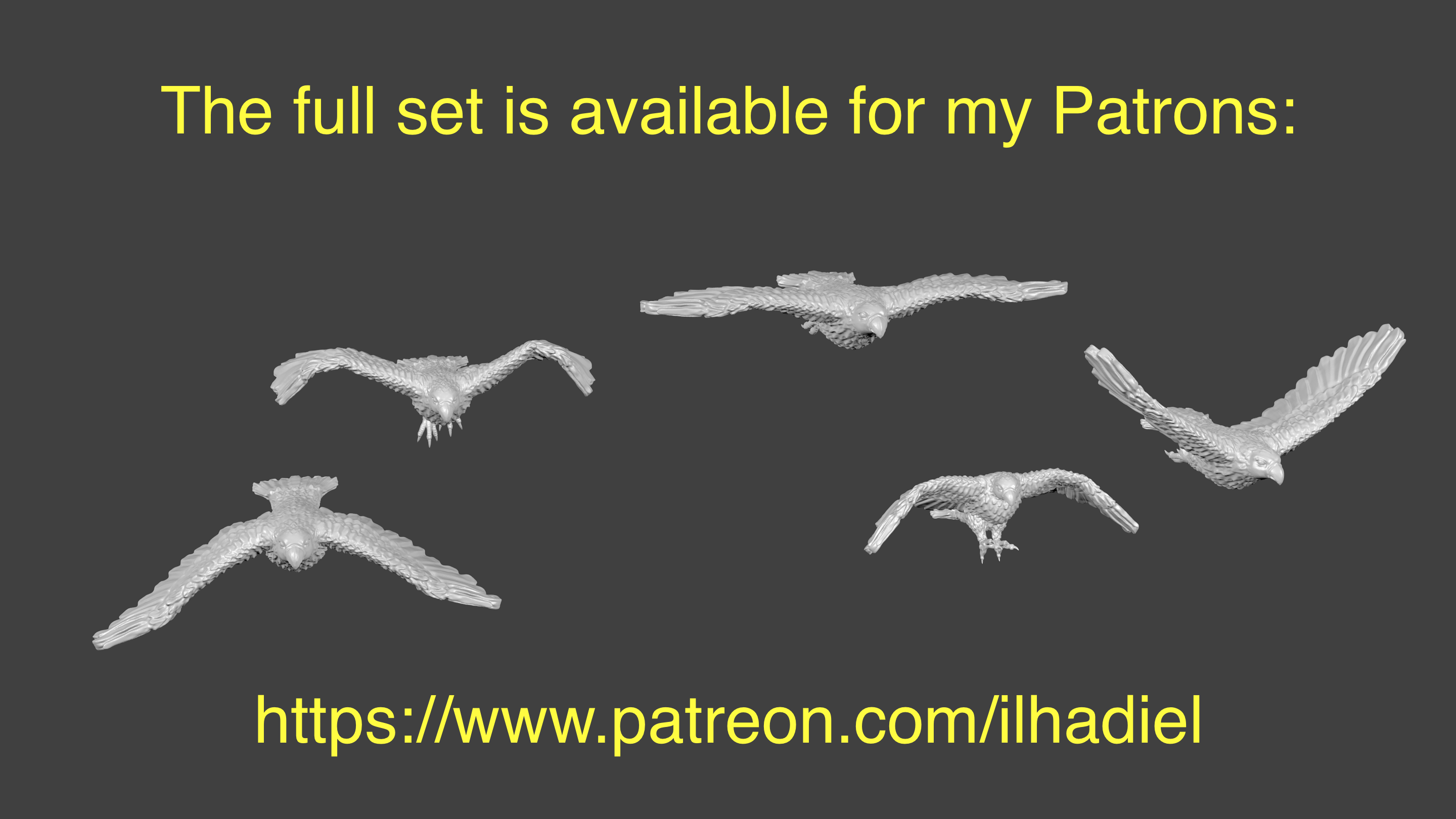 🦅 Foxmen: Giant Hawk Miniature・Free STL File for ・Cults