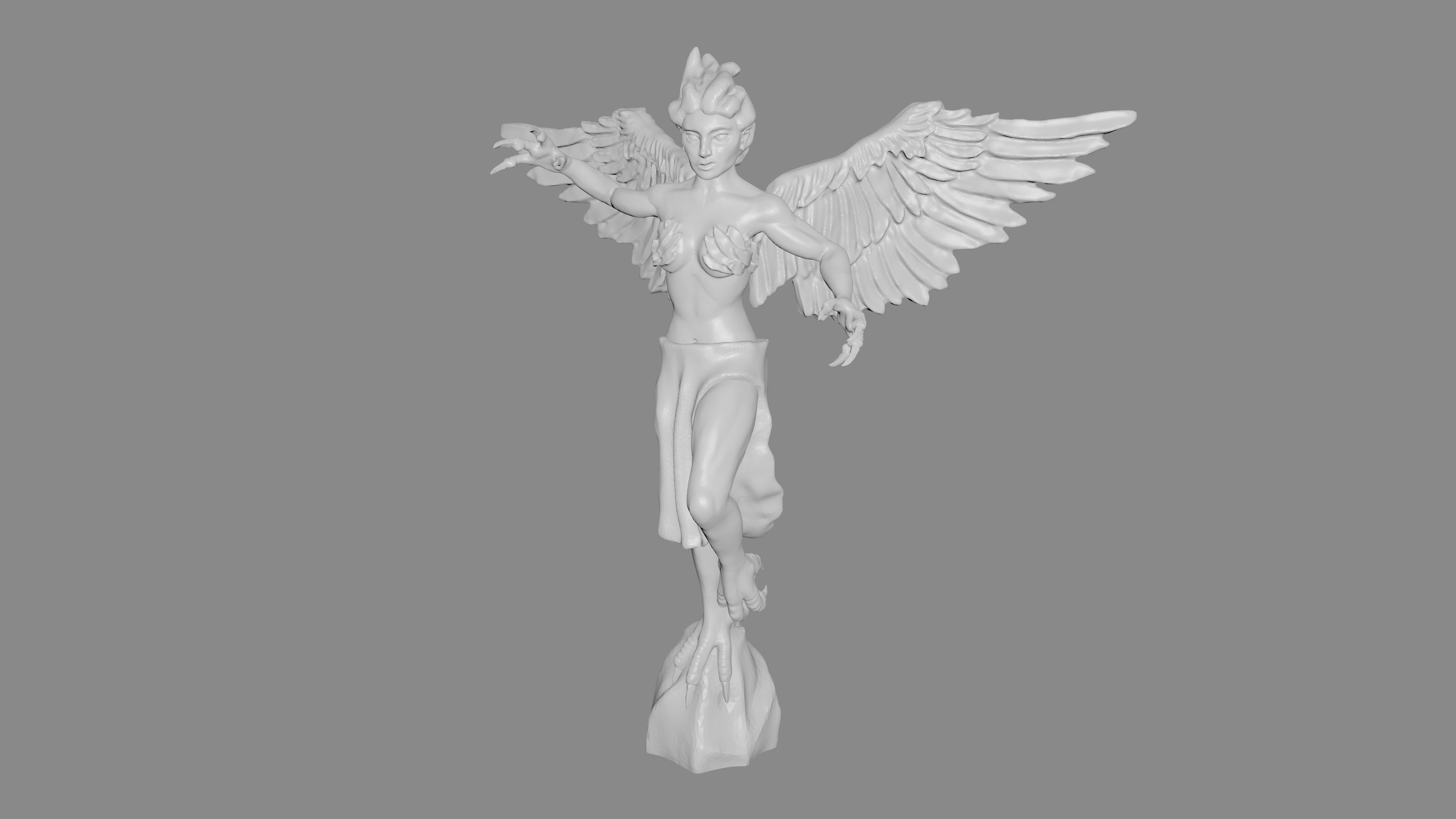 Free STL file Harpy Miniature 👹 ・3D printable object to download・Cults
