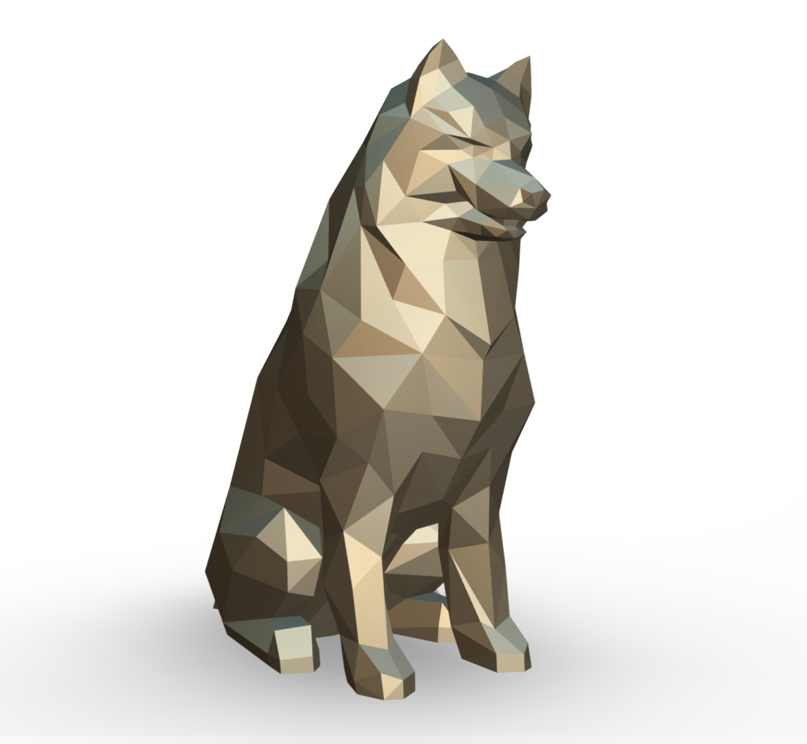 STL file Samoyed figure 🐕 (OBJ)・3D print design to download・Cults