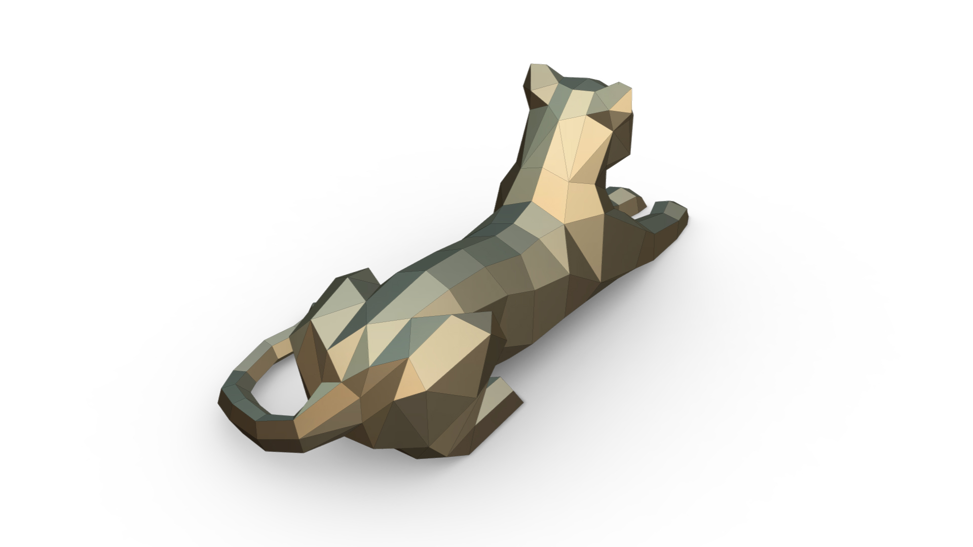 STL file leopard figure 🐆 (OBJ)・3D printer design to download・Cults