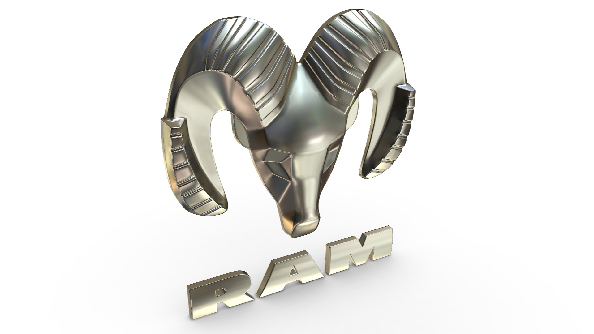 🐏 ram logo・ STL File for ・Cults