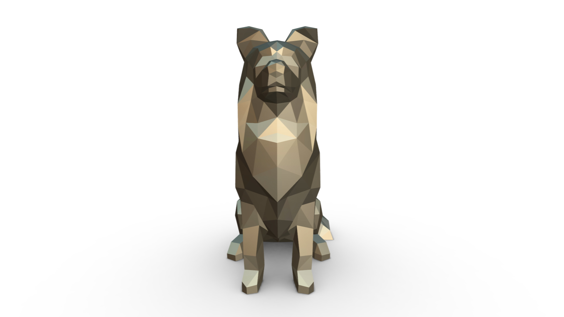 STL file border collie dog 🐕 (OBJ)・3D printer design to download・Cults