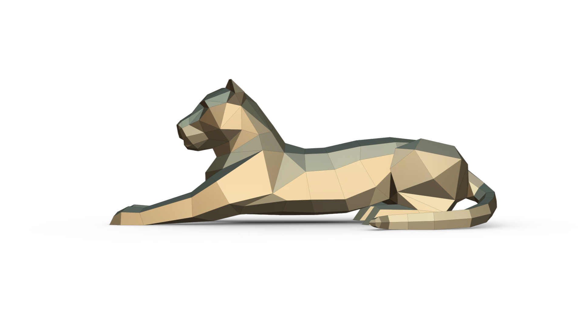 STL file leopard figure 🐆 (OBJ)・3D printer design to download・Cults