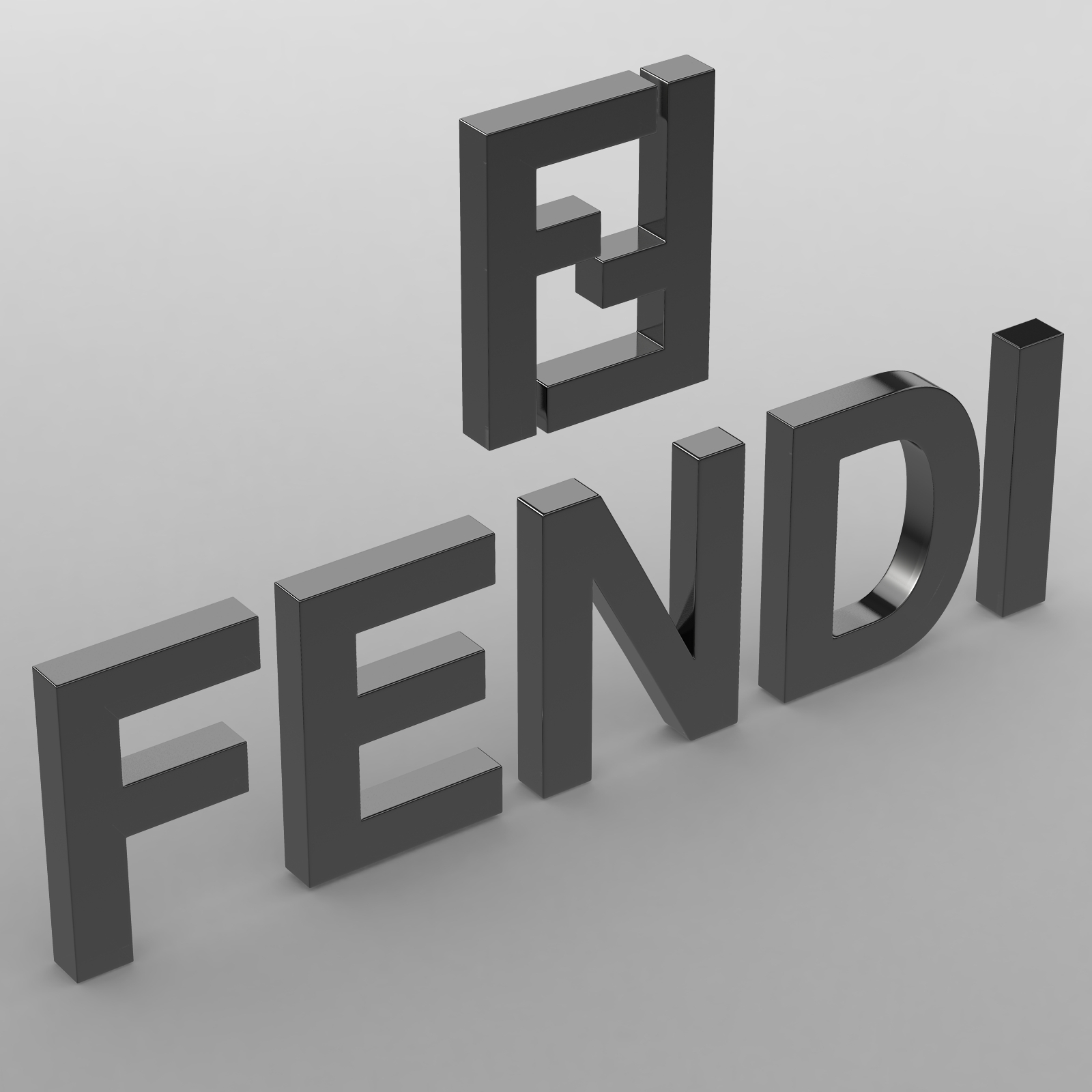 Archivo STL logo de fendi 👗 (OBJ)・Diseño de impresora 3D para descargar ...