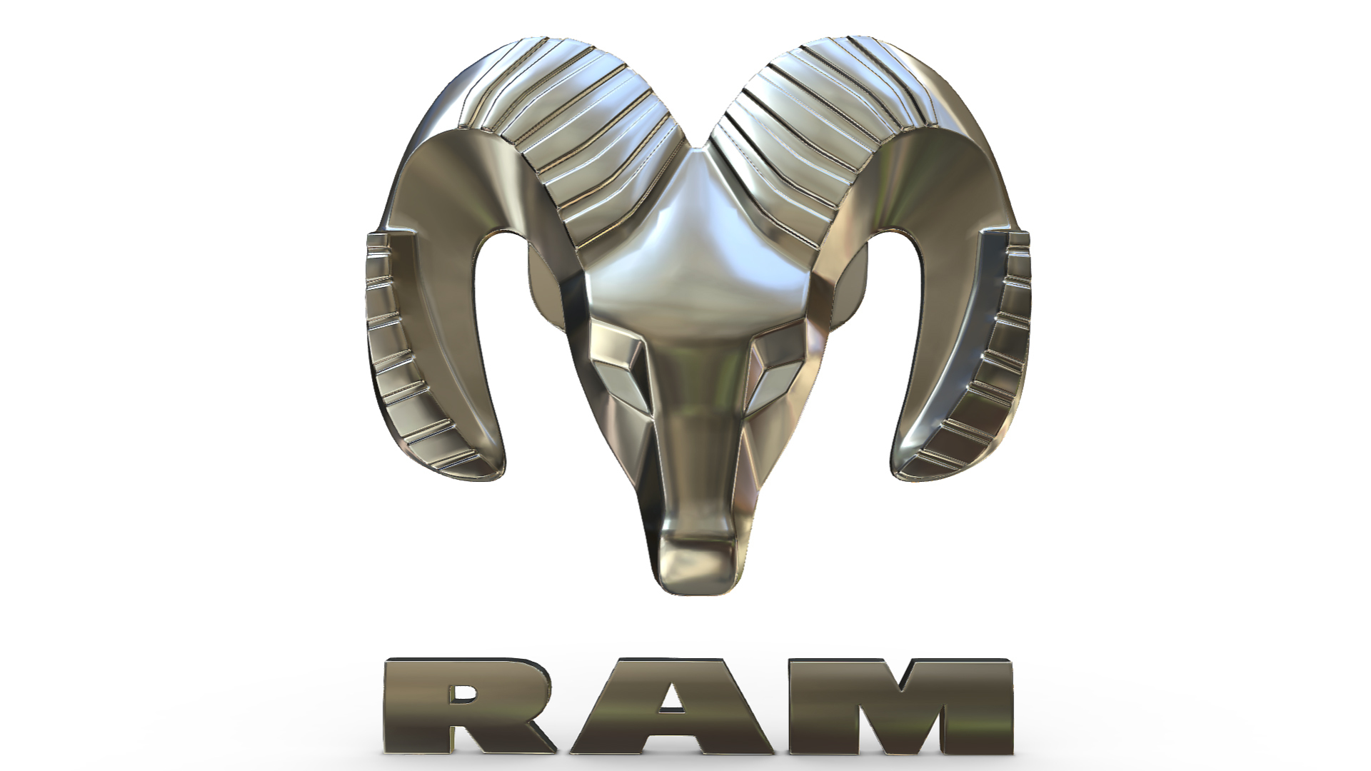 🐏 ram logo・ STL File for ・Cults