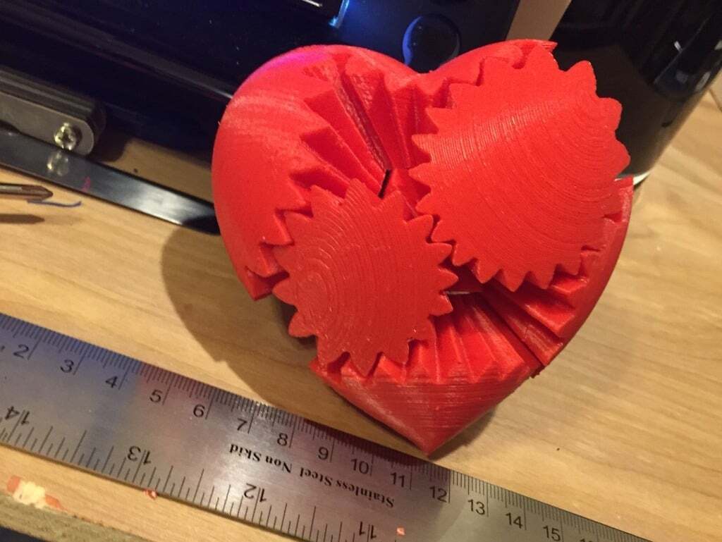 3D print Three Heart Gears・Cults
