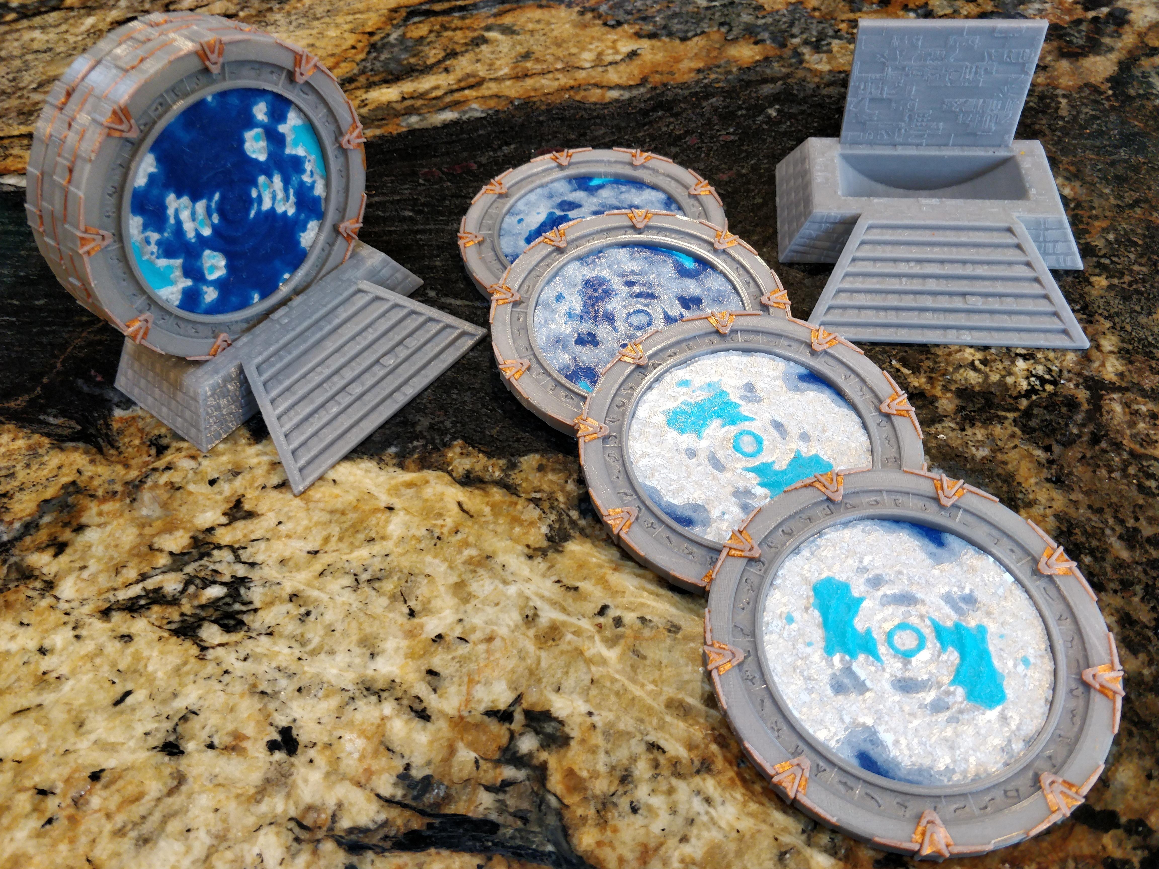 3D print Stargate Multicolor Coaster・Cults