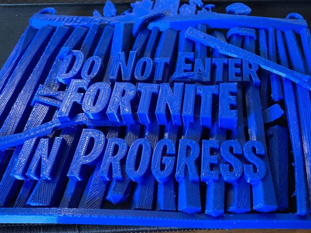 Free STL file Fortnite No Entry / Do Not Enter Sign 🎲 ・3D printer ...