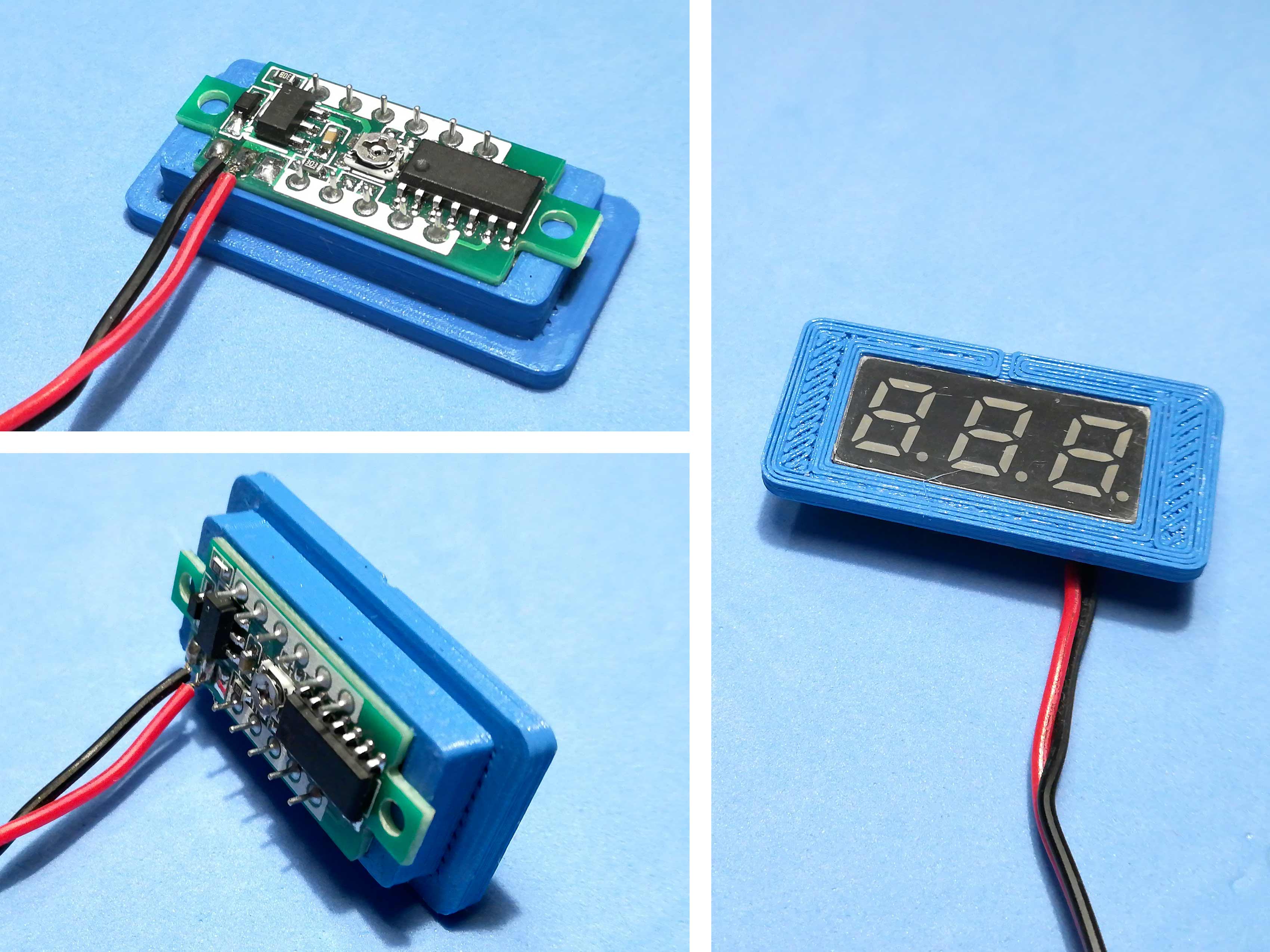 Free STL file Frame for mini digital voltmeter 22x10mm. 🖼️ ・3D print ...