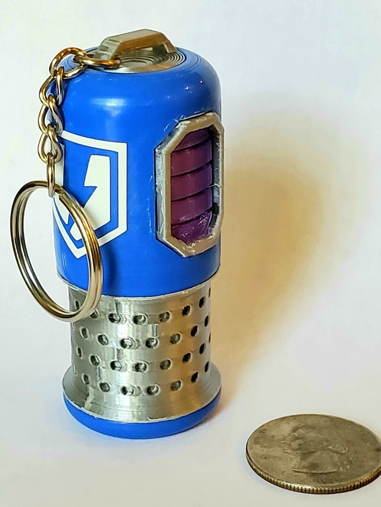 🛡️ Shield Battery Keychain・Free 3D File for ・Cults