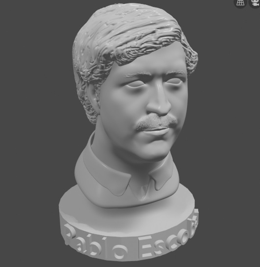 3D file Bust of Pablo Escobar 👤 ・3D print model to download・Cults