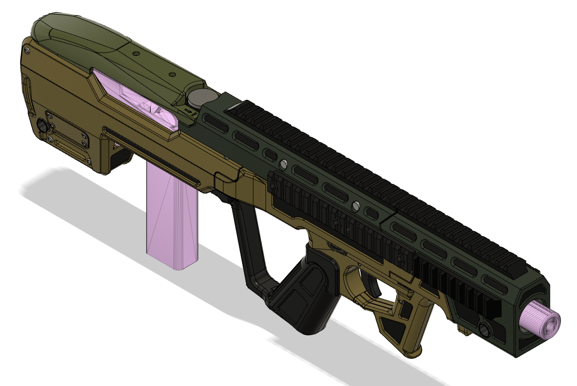 🔫 KC-02 "MK4 BRSv2" Complemento de stock Bullpup por 0235・Arquivo STL ...