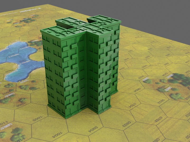 3D file Residential Buildings for 6mm / 1:285 scale gaming 🎲 ・Model to ...