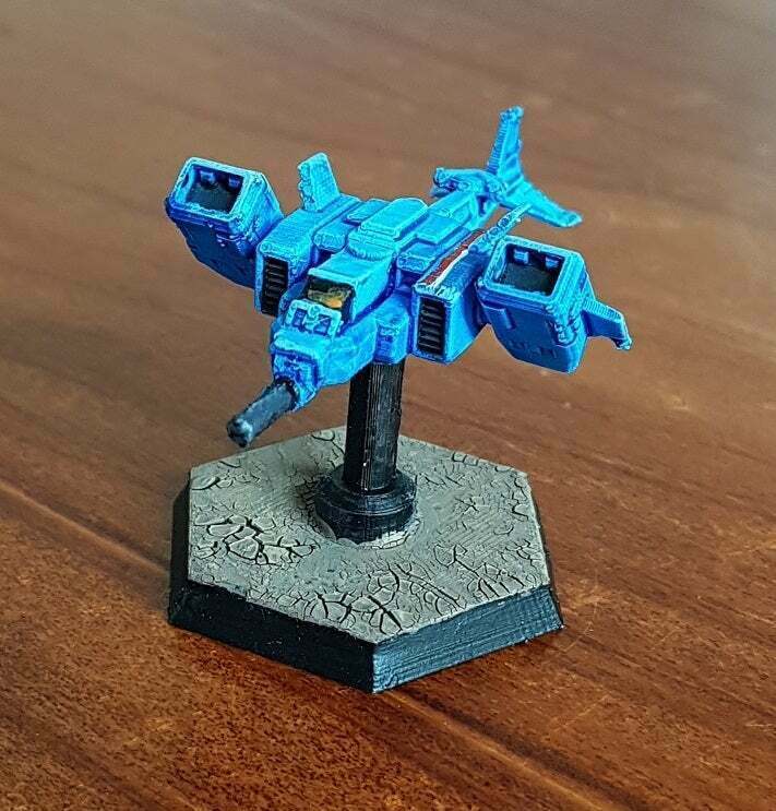 ️ Vectored thrust VTOL with flight stand and hex base・Free STL File for ...