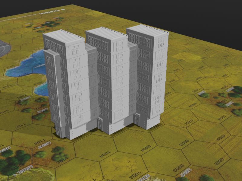 3D file Residential Buildings for 6mm / 1:285 scale gaming 🎲 ・Model to ...
