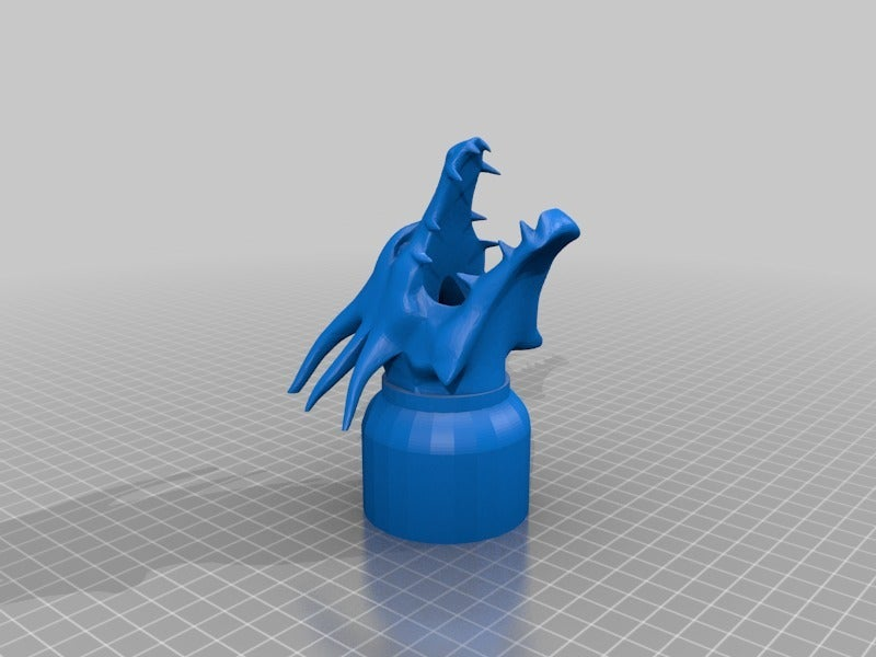 🐉 Dragon Head Humidifier Spout・Free STL File for ・Cults