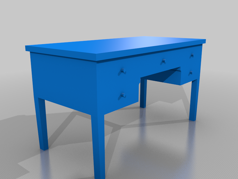 Free STL file Teak Desk 🎲 ・Object to download and to 3D print・Cults