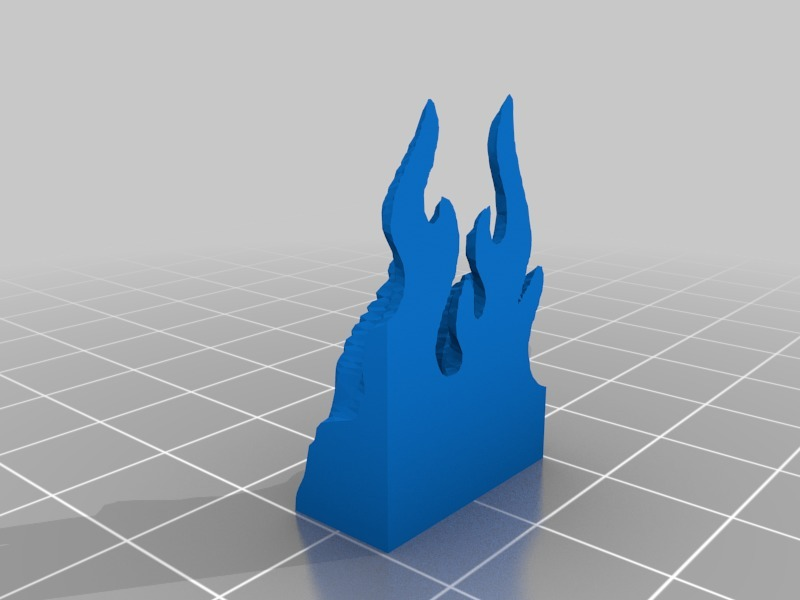 🔥 Wall of Fire (Modular, 5 foot lengths)・Free STL File for ・Cults