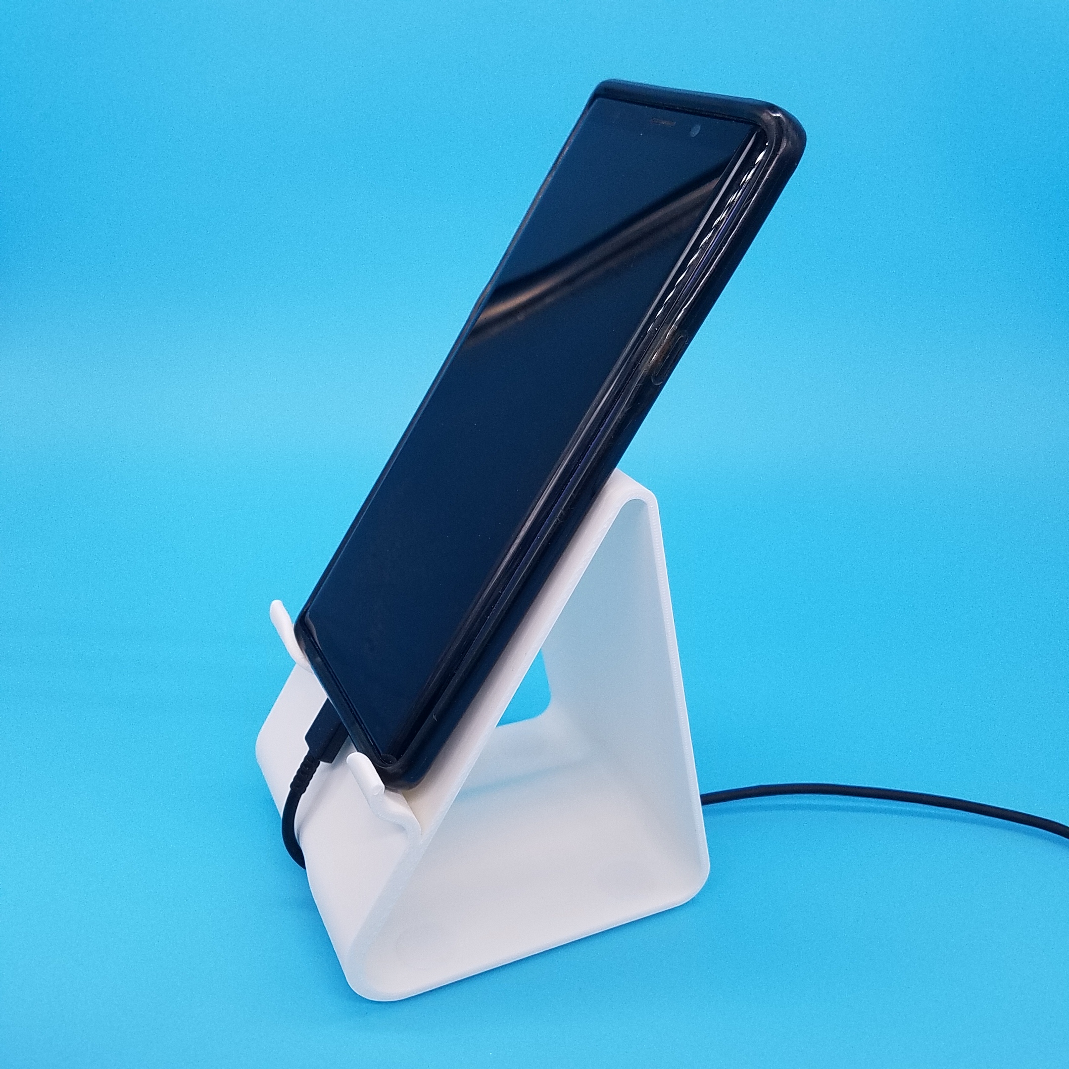STL file PHONE HOLDER, PHONE STAND T-LOOP 📞 ・Model to download and 3D ...
