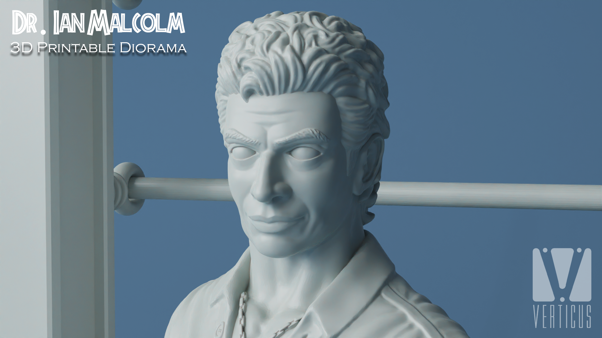 🦖 Dr Ian Malcolm Diorama 3D Print・ 3D File for ・Cults