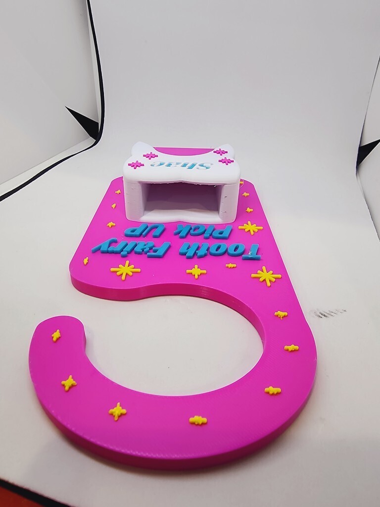 Arquivo grátis 3D Tooth Fairy Pick Up DND with Customizable name 🦷 ...