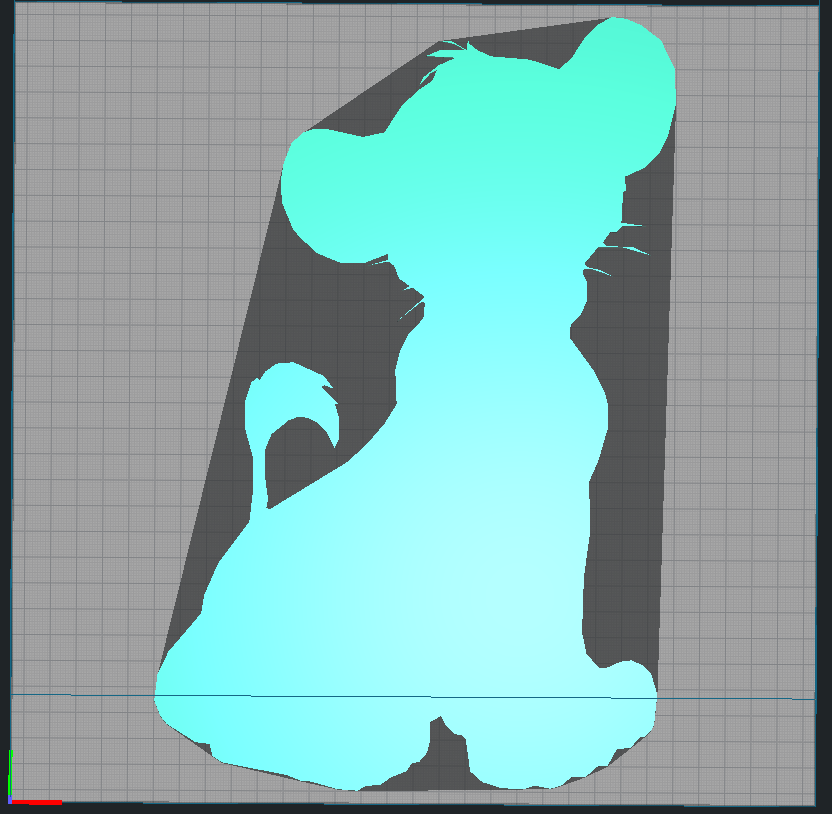 STL file simba - disney - lion king - 2D 🦁 ・Model to download and 3D ...