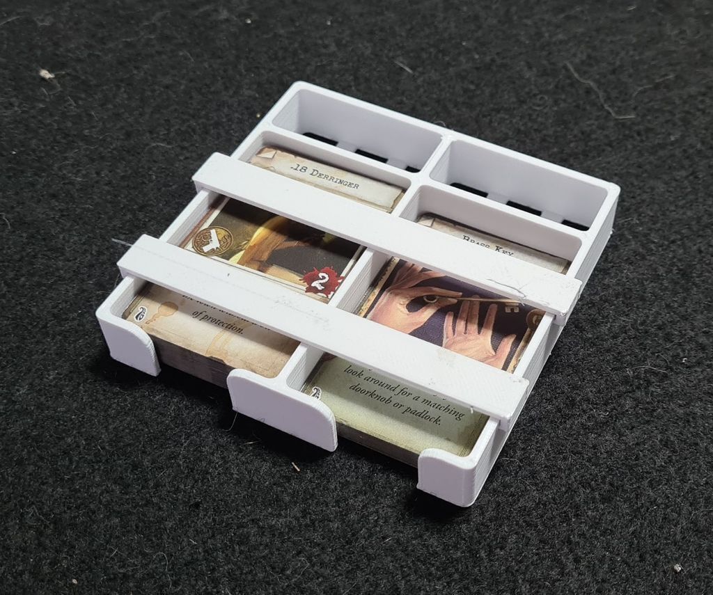 🤏 Board Game Small Card Tray (small, discard, dual) with Clip (Mansions ...