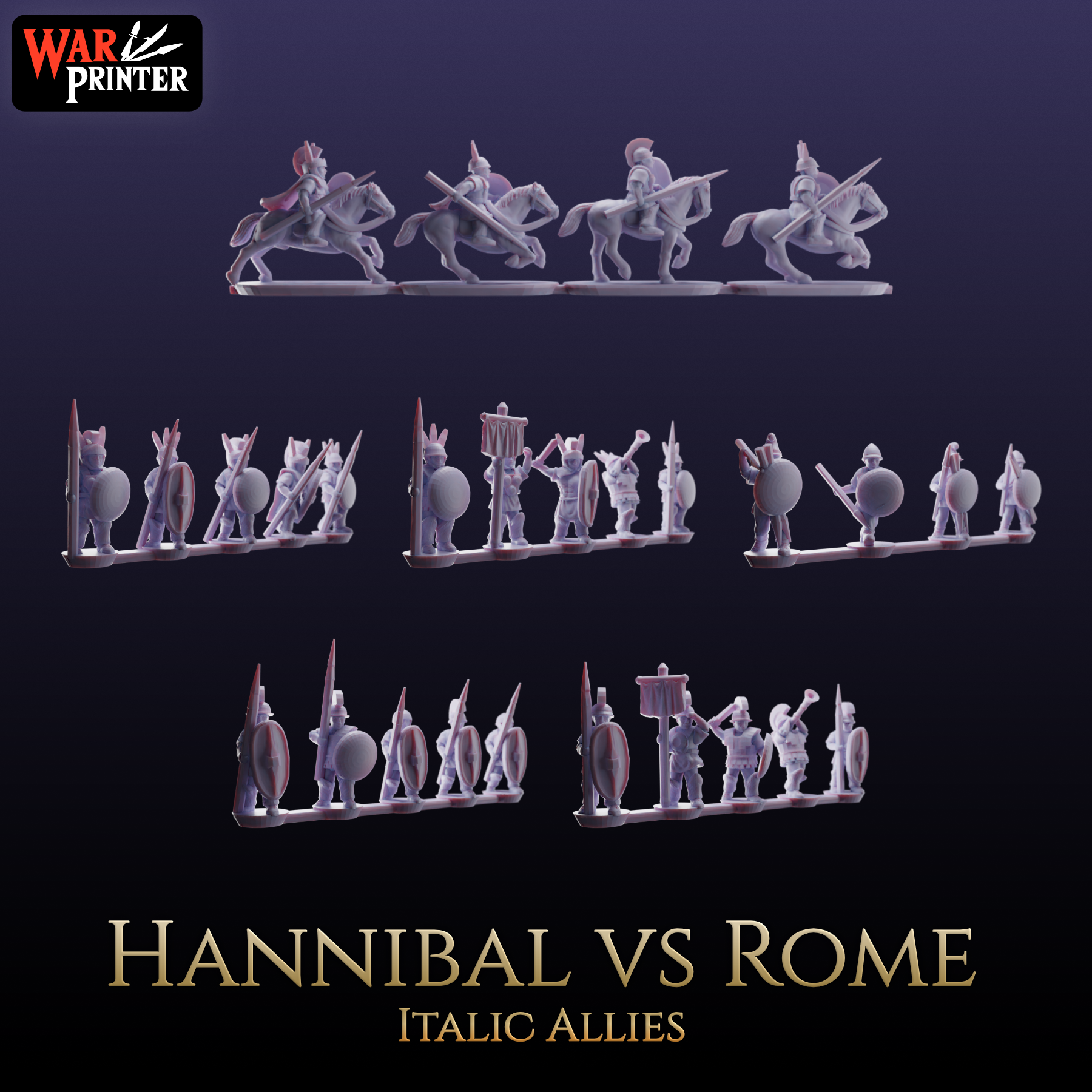 🎲 Hannibal vs Rome Complete Range・ 3D File for ・Cults