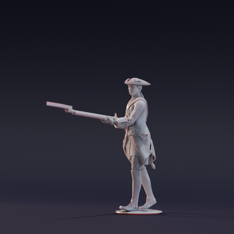 STL file British Line infantry - Seven Years War - French Indian Wars ...
