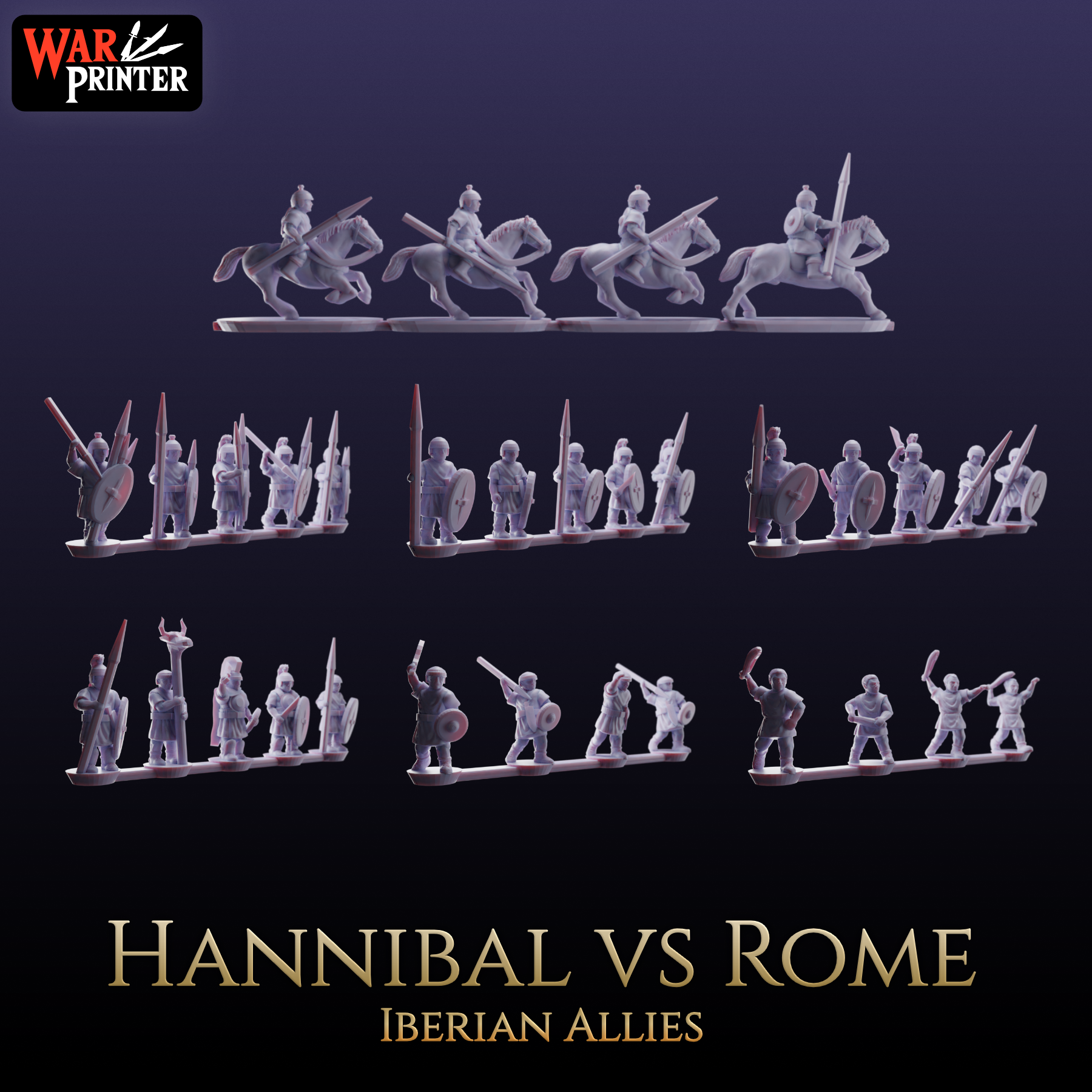 🎲 Hannibal vs Rome Complete Range・ 3D File for ・Cults