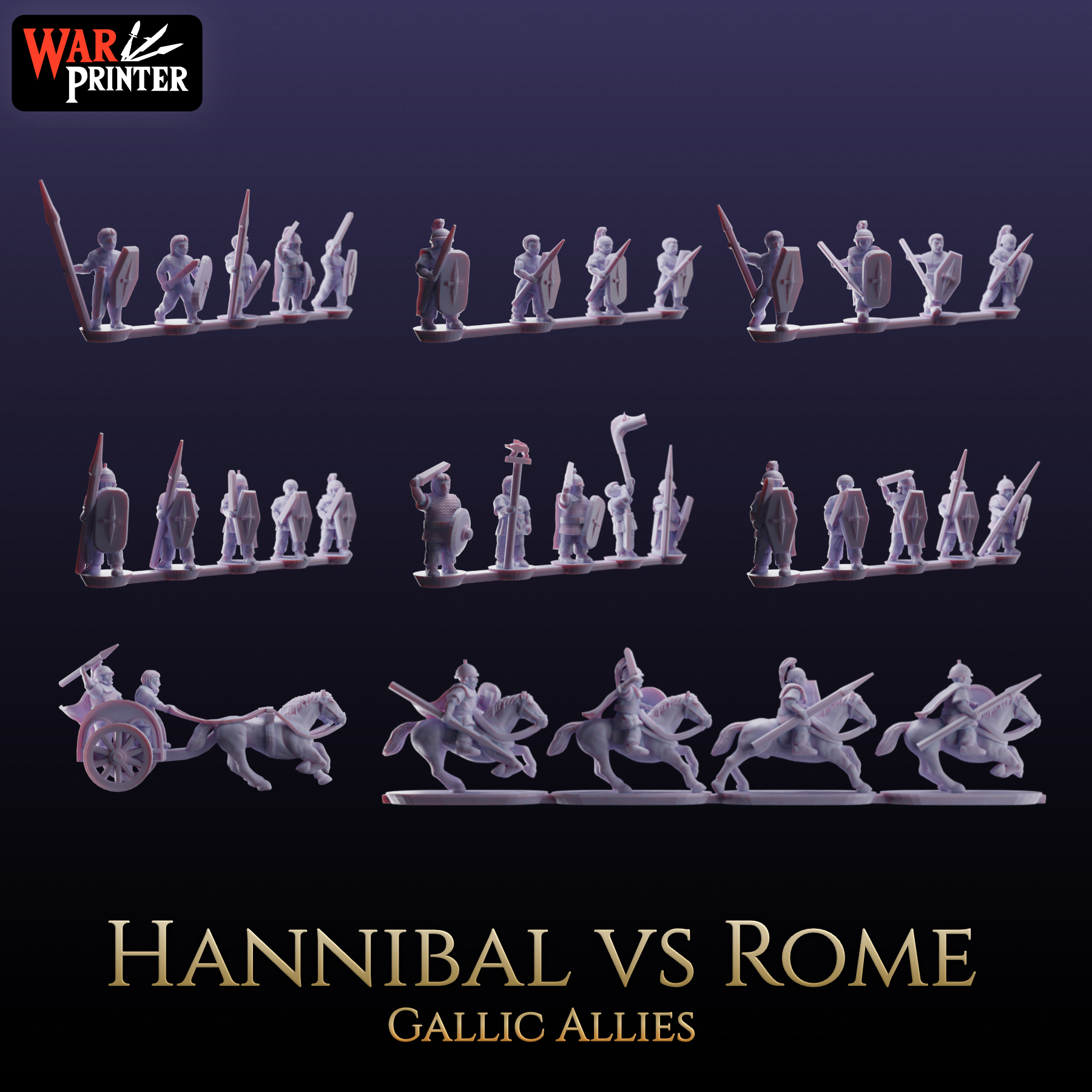 🎲 Hannibal vs Rome Complete Range・ 3D File for ・Cults