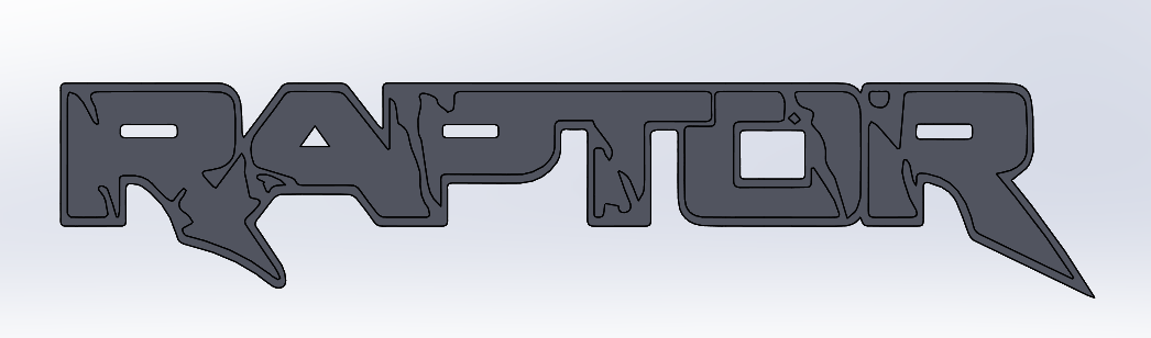 🚙 Ford Raptor - Logo・ STL File for ・Cults