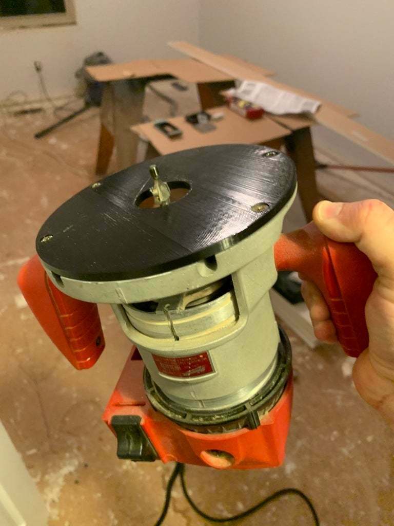 Free STL file Base Plate for Six Inch Milwaukee Router 🧞‍♂️ (SCAD)・3D ...