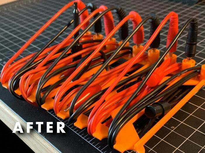 🔧 Power Supply or Multimeter Test Lead Organizer・Free STL File for ・Cults