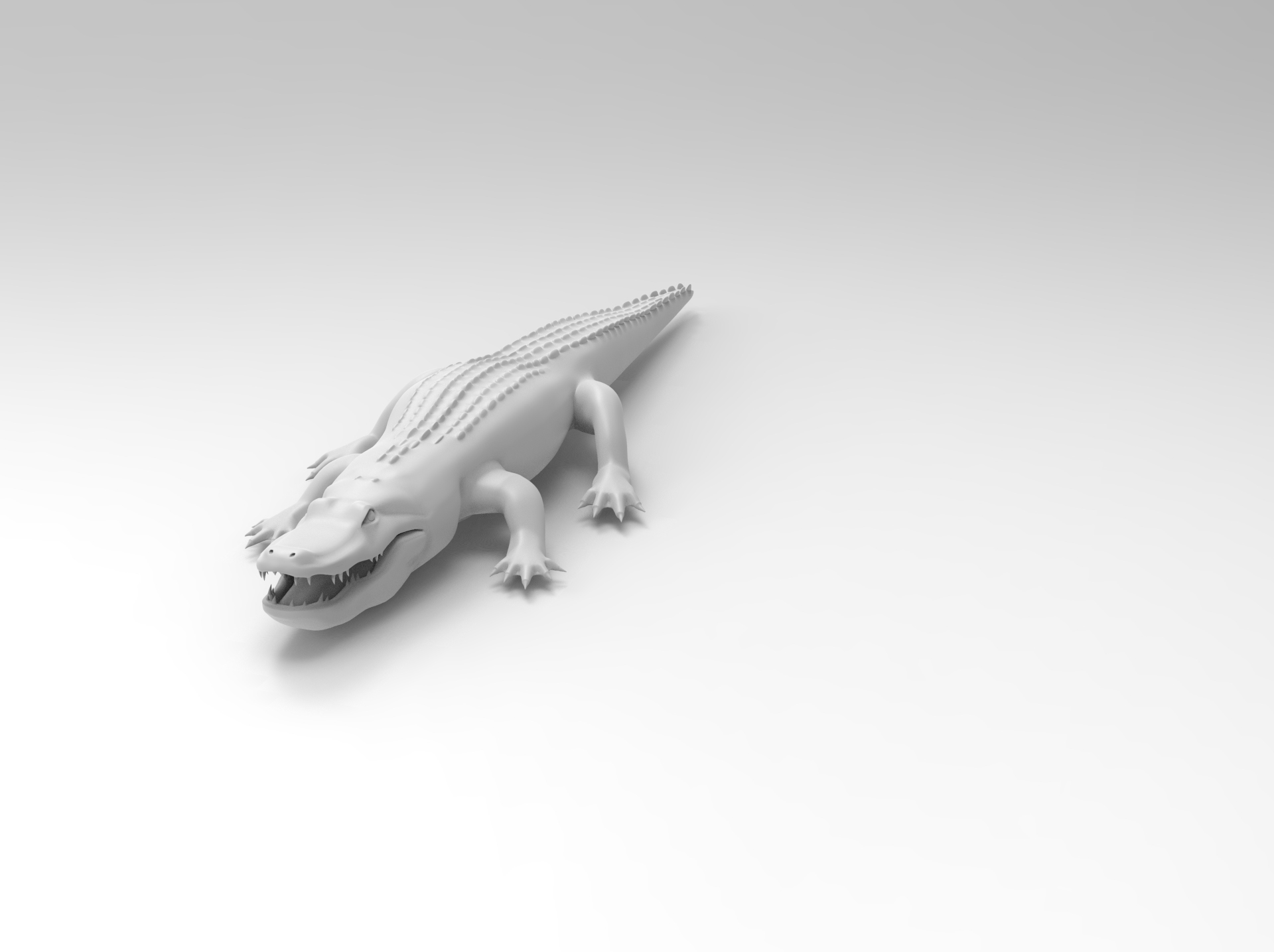 🐊 alligator・Free STL File for ・Cults