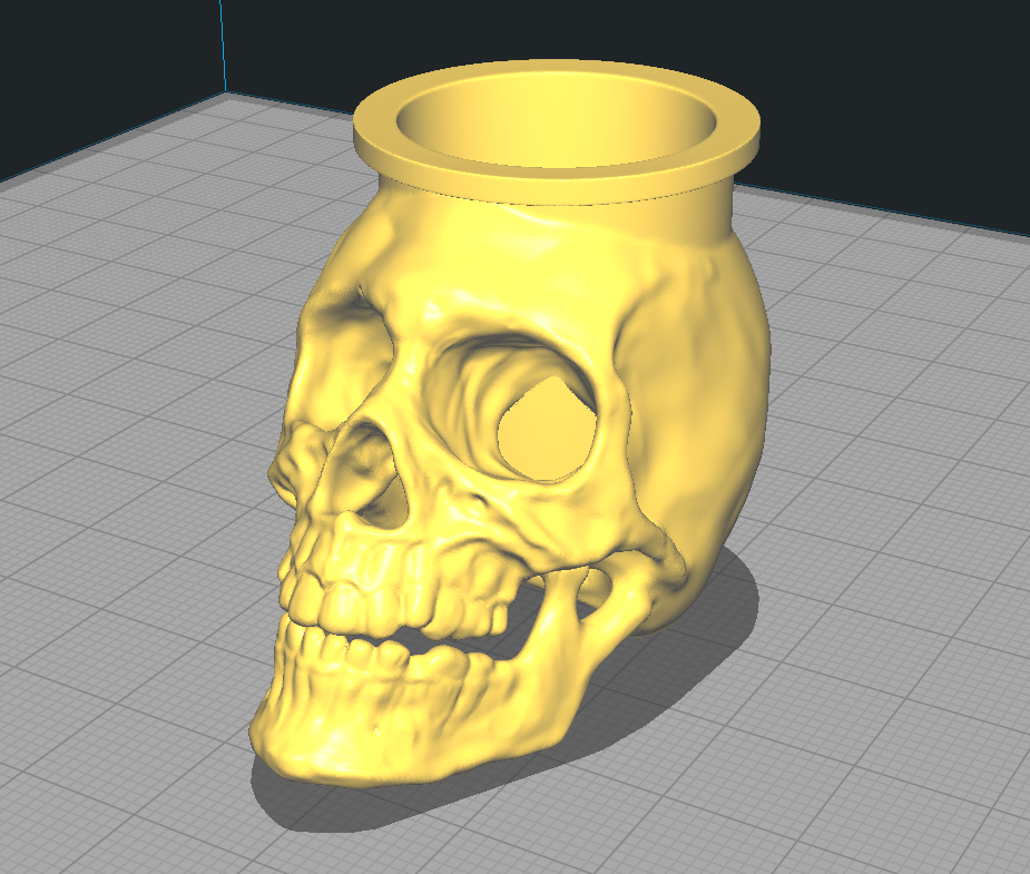 STL file Skull shaped container 💀・3D printable design to download・Cults