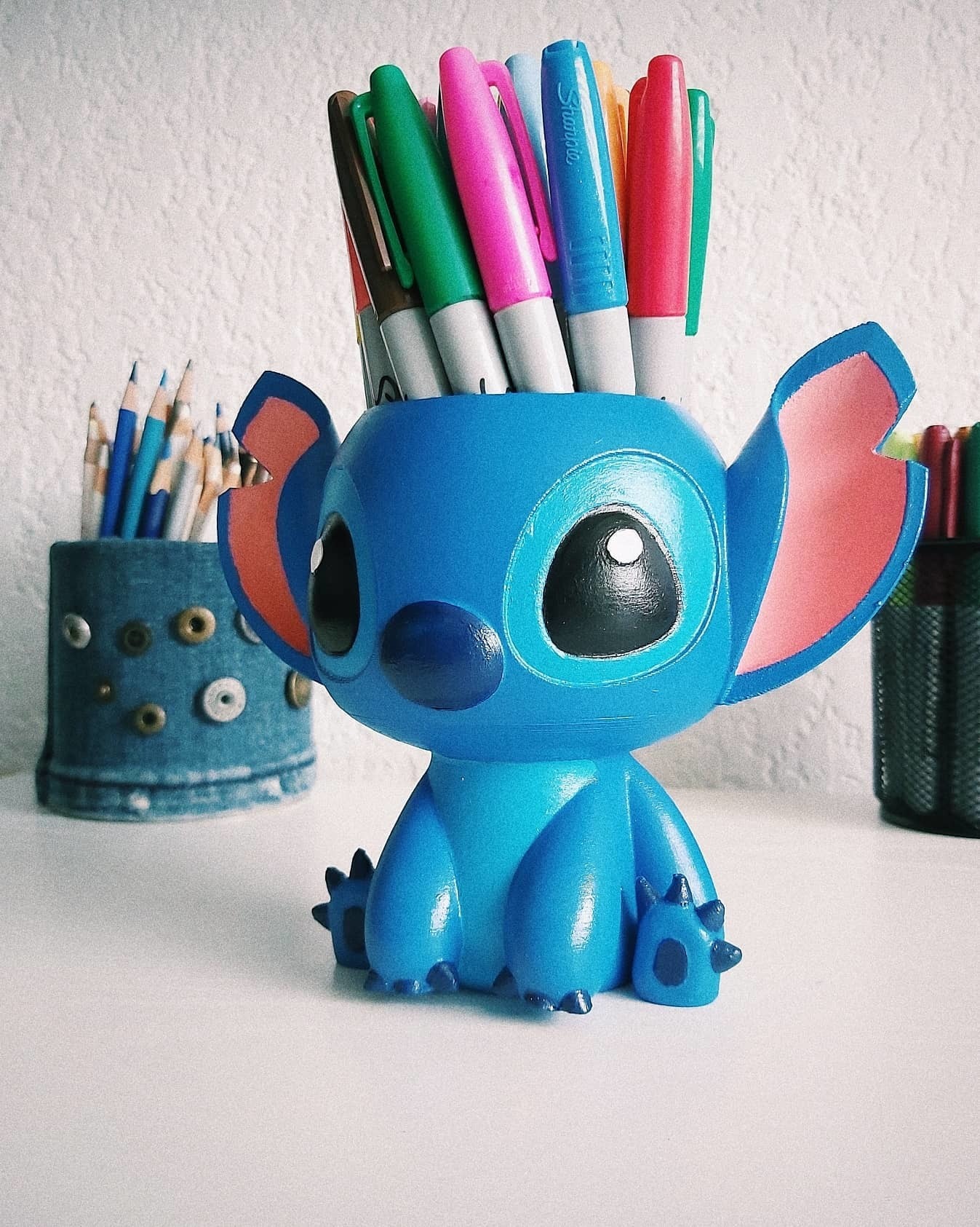 🖊️ STITCH Pen Holder・ STL File for 3D printing・Cults