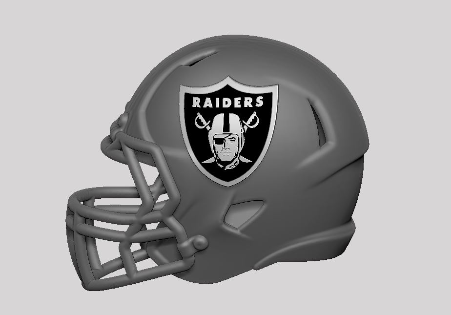 🪖 NFL RAIDERS LAS VEGAS OAKLAND・ STL File for ・Cults