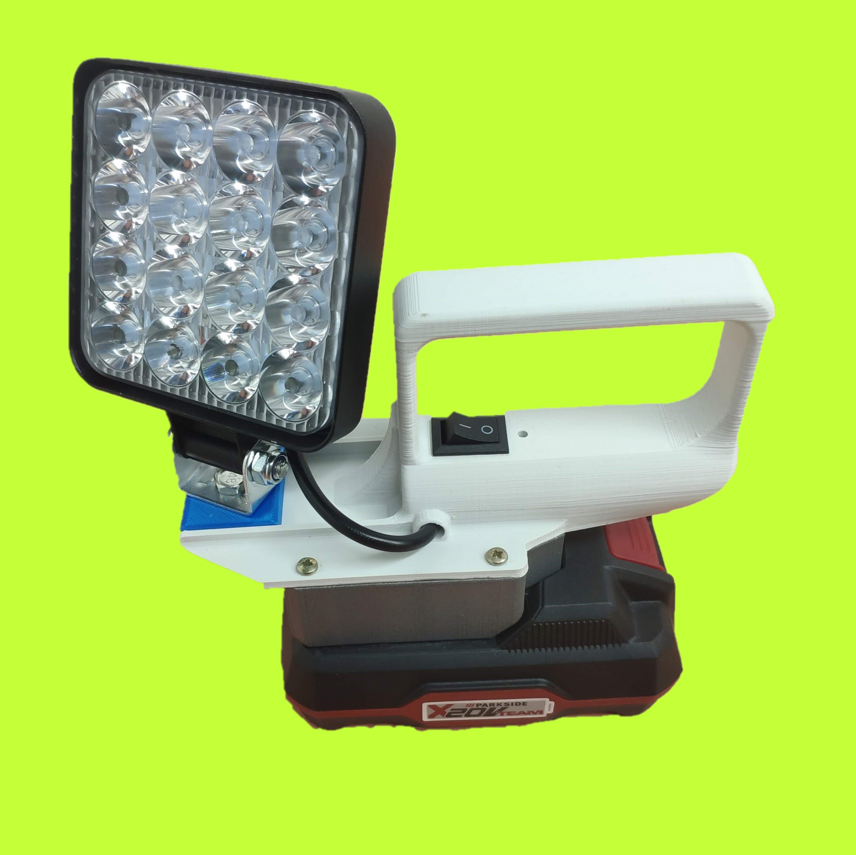 STL file Parkside x20 team handle floodlight with battery over ...