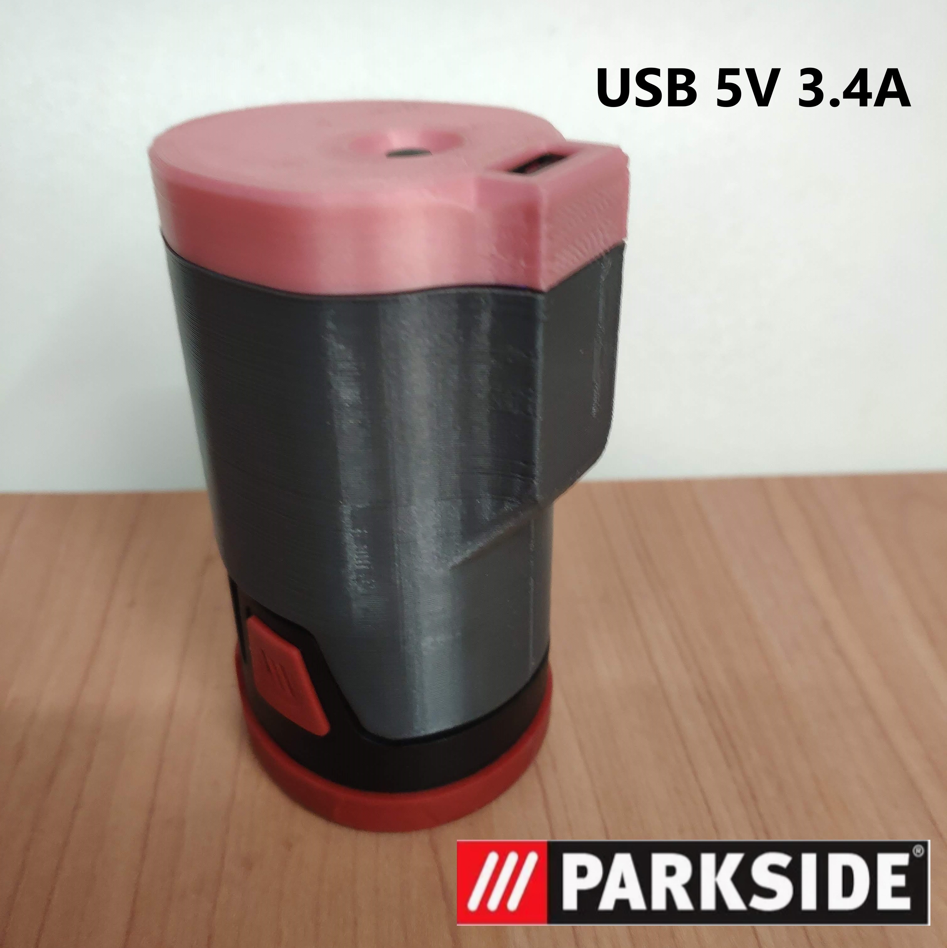 🏦 Power Bank USB PARKSIDE X12V・ STL File for ・Cults