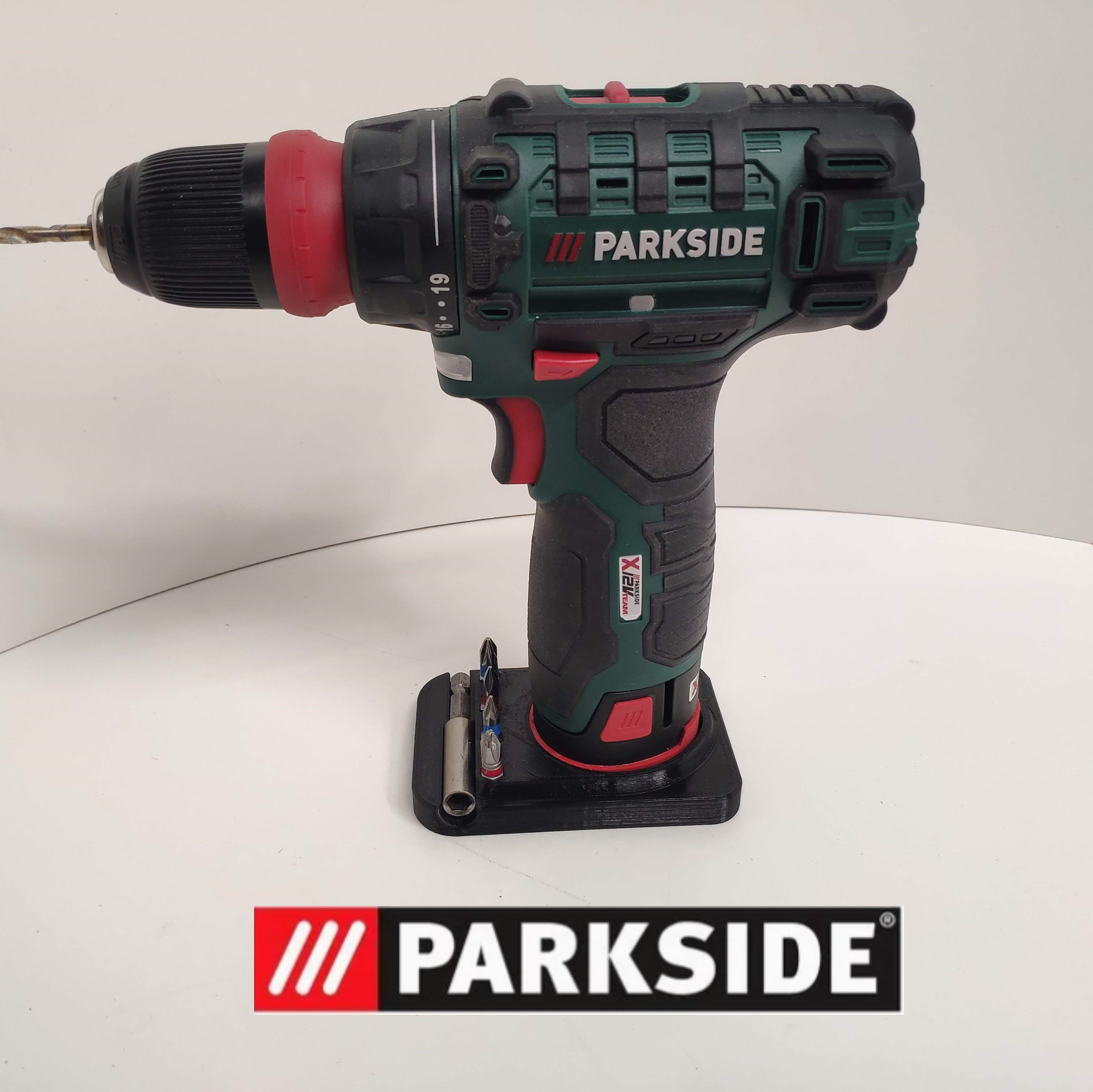 STL file Extended base Parkside X12V Team 🔧 ・3D printable design to ...