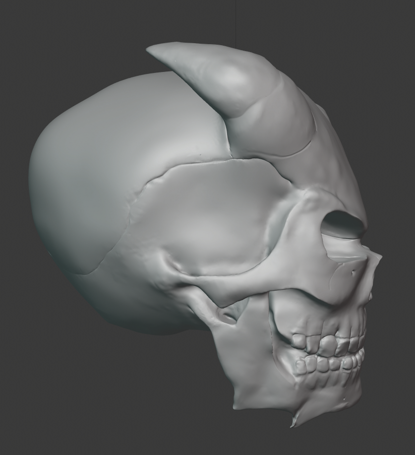 Free STL file Demon Skull 💀 ・3D printable model to download・Cults