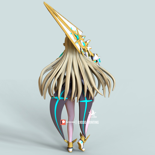 xenoblade chronicles Mythra Chest Cross Cosplay・Free 3D File for 3D ...